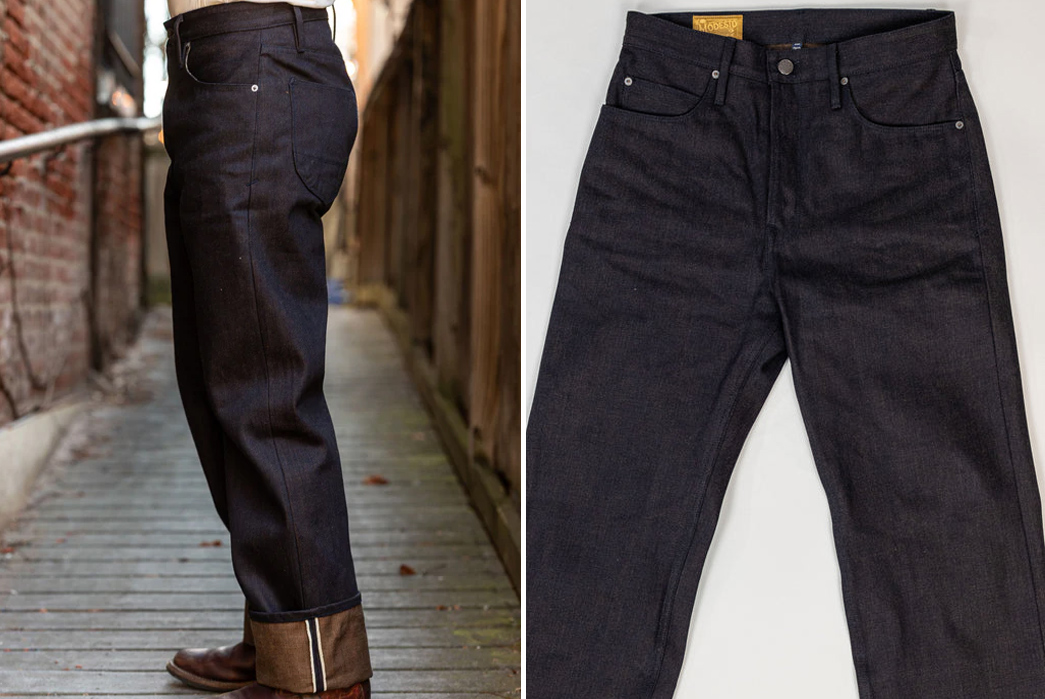 Freenote Cloth's Blue Brown Modesto Jeans are for Murky Faders